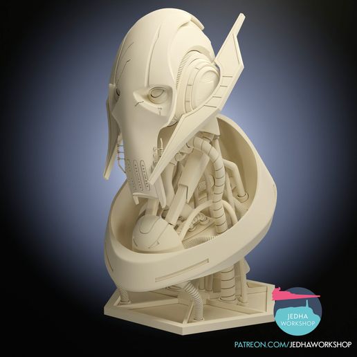 🏆 General Grievous Trophy Bust Star Wars・ 3D File for 3D printing・Cults