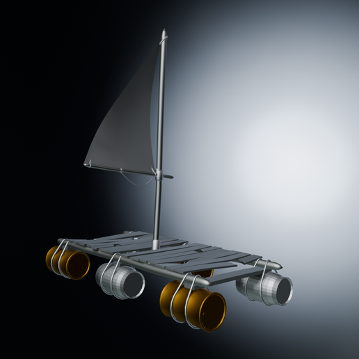 STL file Wooden Raft 3D Print 🪵 ・3D printer design to download・Cults