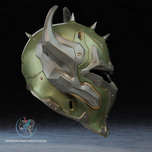 🪖 Doom Sentinel Helmet 3D Printer STL File・ 3MF File for 3D printing・Cults