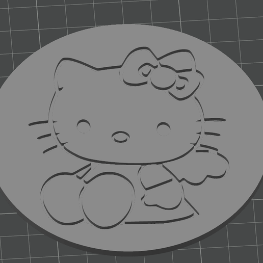 👋 Hello Kitty - Sous-verre ailes d'ange・Fichier STL pour Impression 3D ...