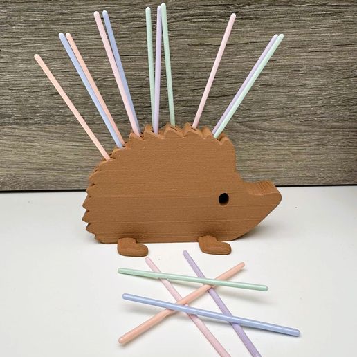 STL file Hedgehog with sticks 🦔 (3MF and GCODE)・3D print model to ...