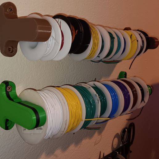 🧞‍♂️ 3D Prnitable Electrical Wire Spools with Wall Mount・ STL File for ...