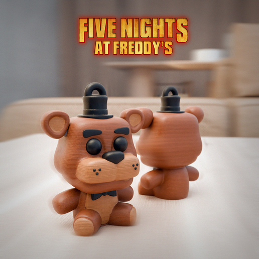 🗝️ FREDDY FIVE NIGHTS AT FREDDY’S KEYCHAIN・ STL File for 3D printing・Cults