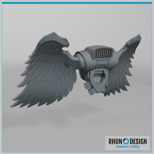 🎒 Winged jumping backpack・ STL File for 3D printing・Cults