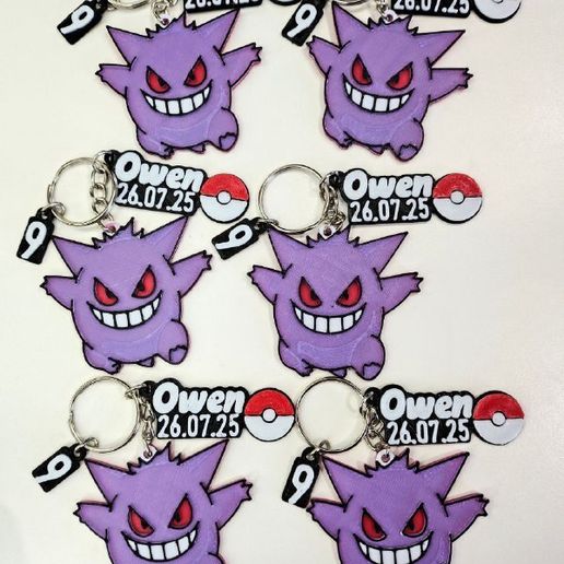 🐉 GENGAR POKEMON KEYCHAIN・ STL File for 3D printing・Cults