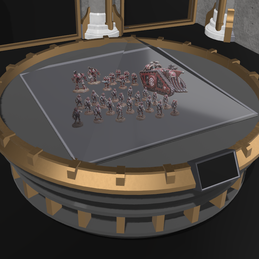 STL file Sci-fi Cogitator and Holotable Terrain 🎲 ・Design to download ...