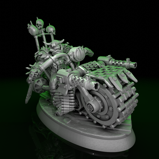 🆓 Free Ork Biker・Free 3D File for 3D printing・Cults