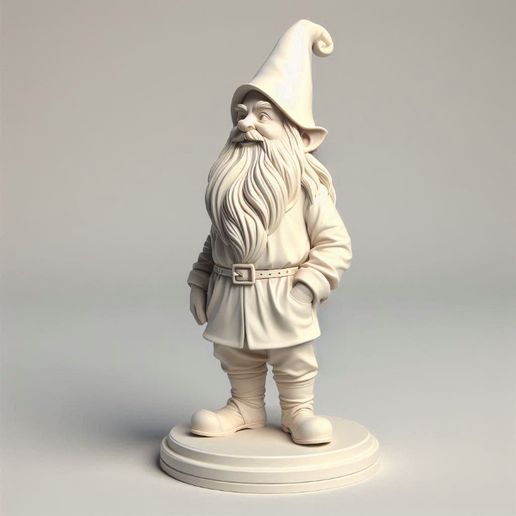 🧚 3135 Fairy Tale Gnome - Color Full-Body Figurine on Base, magic ...