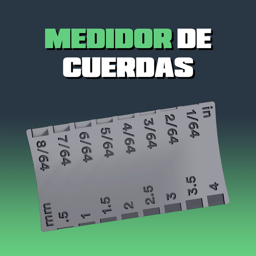 🎸 Guitar string action meter・ STL File for 3D printing・Cults