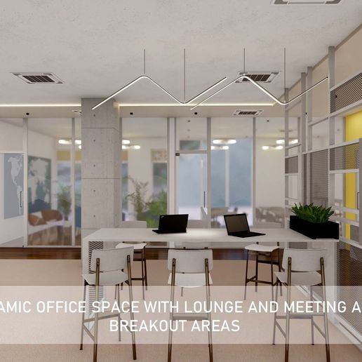 STL file Dynamic Office Space with Lounge and Meeting and breakout ...