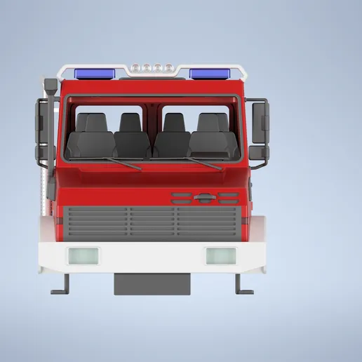 3D file Fahrerhaus Doppelkabine LKW Truck Cabine 1/14 Unimog 🚚 ・Model to download and 3D print・Cults