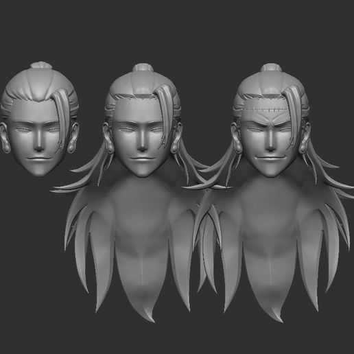 🤼 JJK Geto Headsculpt for Action Figures・ STL File for 3D printing・Cults