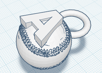 ⚾ Baseball keychain with A・Free GCODE File for 3D printing・Cults