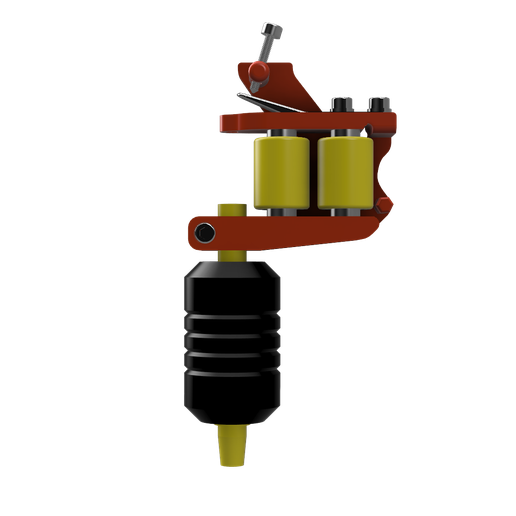 🖊️ Real pen in the shape of a customizable tattoo machine + 2 holders ...