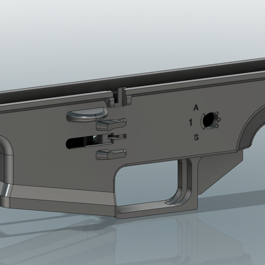 🔫 WE SCAR L gbbr Lower receiver・ 3MF File for ・Cults