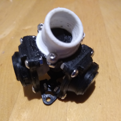 3D printable Simple Radial Pneumatic Engine・Cults