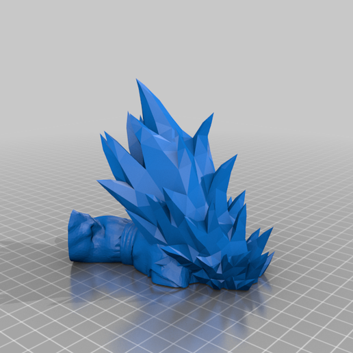 👾 Goku Super Saiyan III・Free STL File for ・Cults
