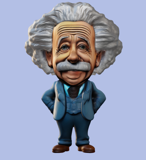 STL file Albert Einstein Doll 🧪 ・Model to download and 3D print・Cults