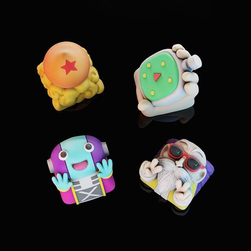 🐉 Dbz Keycaps Vol II - Dragon ball - Mechanical Keyboard・ STL File for ...