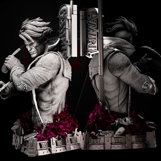 👤 Wicked Marvel Gambit Bust: Tested and ready for 3d printing・ 3D File ...