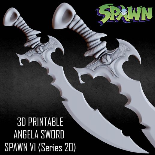 STL file 3D PRINTABLE MALEBOLGIA SEVERED HEAD AND ANGELA/SPAWN SWORD 🗡️ ...