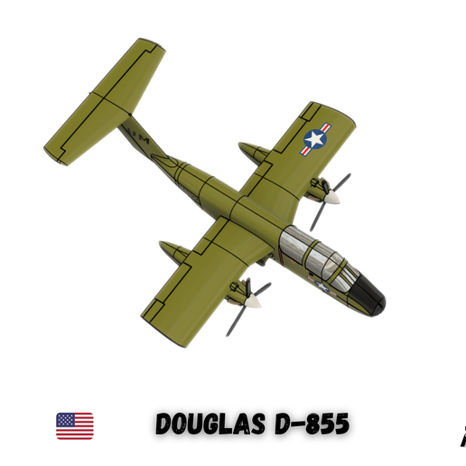 ️ DOUGLAS D-855 aircraft prototype・Free STL File for 3D printing・Cults