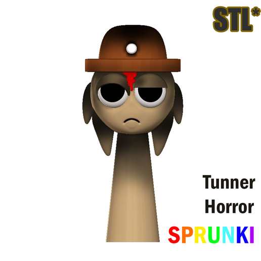 STL file 3D Sprunki Incredibox Humanized Tunner Horror STL 3D Character ...