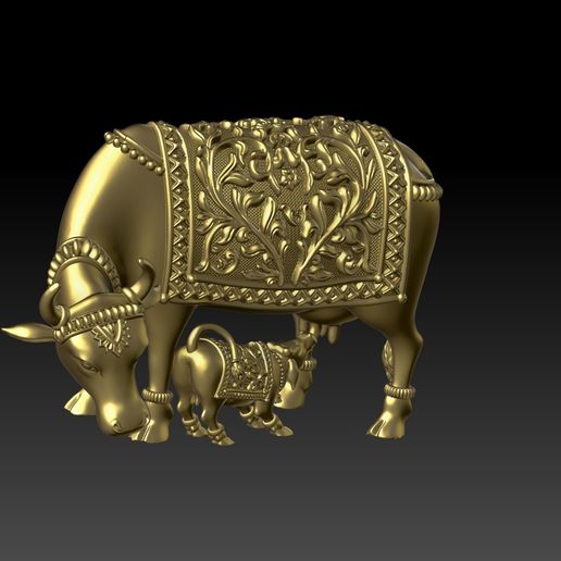 🐄 Gow Mata Cow Murti 03・Бесплатный STL для 3D-печать・Cults