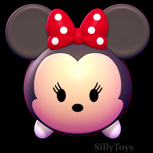 🐁 Minnie Mouse Tsum Tsum・Free STL File for 3D printing・Cults