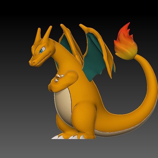 🐉 Pokemon charizard (with cuts and plugs)・ STL File for ・Cults