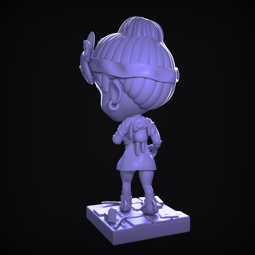 😵 Feng Min Chibi - Dead by Daylight・ STL File for 3D printing・Cults