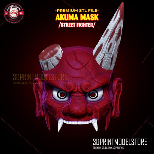 🗡️ Street Fighter 6 - Akuma Mask - Oni Hannya Samurai Ghost Mask ...
