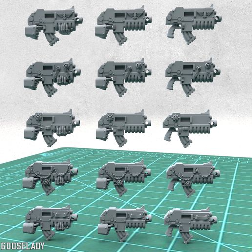 🔫 Godwyn Boltgun Set・Free 3D File for 3D printing・Cults