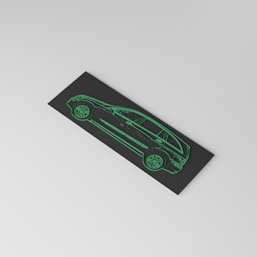 🚗 Mercedes Silhouette Outline Wall Art 3D Picture Frame Pack 8・ STL ...