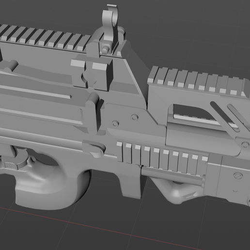 STL file Belgian P90 submachine gun 3D model material-1 🔫 ・Design to ...