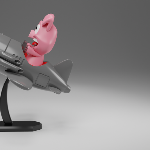 🐖 AVIATOR PIG・ STL File for ・Cults