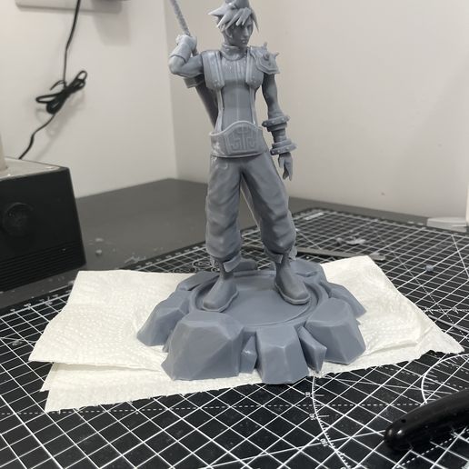 ☁️ Cloud Strife - Final Fantasy VII (PS1) - Figure・3D Print with the ...