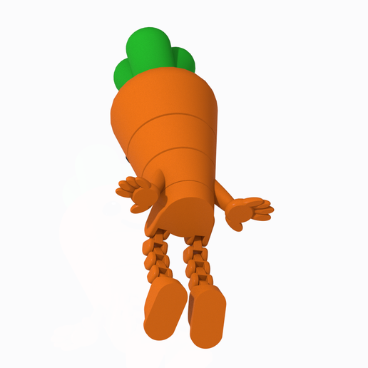 🥕 Carrot Man – Articulated Vegetable STL Buddy for Fun Prints・ STL File ...