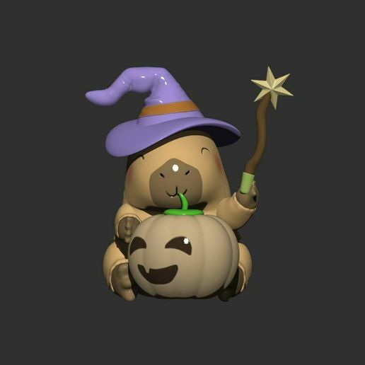 🎃 Capybara Halloween: Figure for Decoration - Capybara Ronsoco・ STL ...