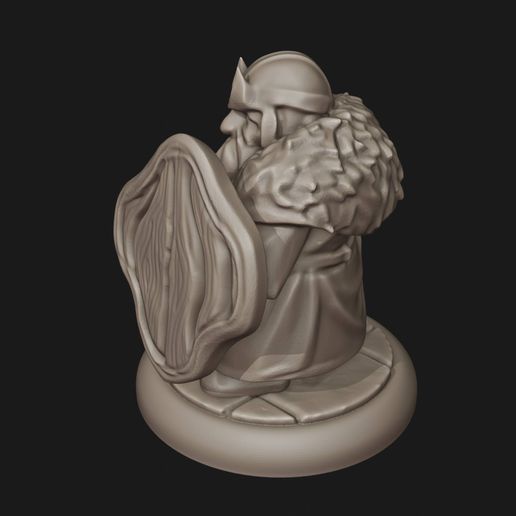 👺 dwarf fighter | dnd miniature | by Deltorvik・Free STL File for 3D ...