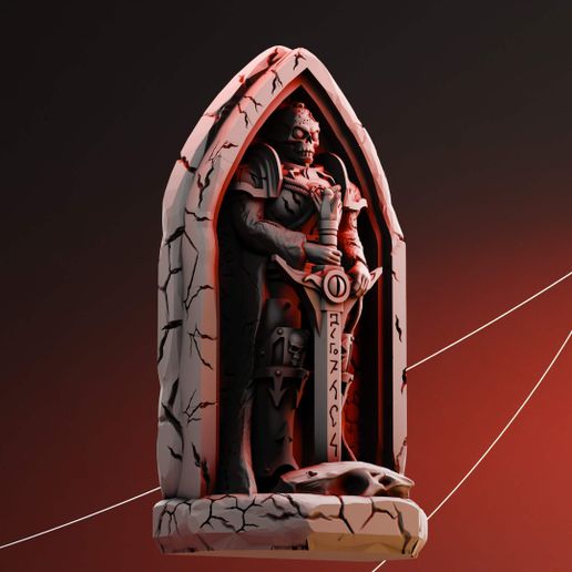 🎲 Imperial chaplain statues wargame terrain・ 3D File for 3D printing・Cults