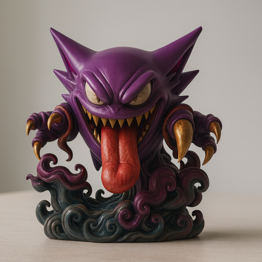 👻 Haunter - Pokémon fantôme | Pièce de collection effrayante・Fichier 3D ...