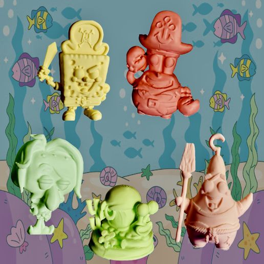 🏴‍☠️ Spongebob Pirate Party Spongebob Gary Mr. Krabs Patrick Squidward ...