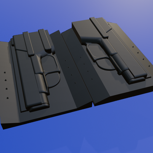 🔫 Glock G48 Pancake Split mold vacuum.・ STL File for 3D printing・Cults