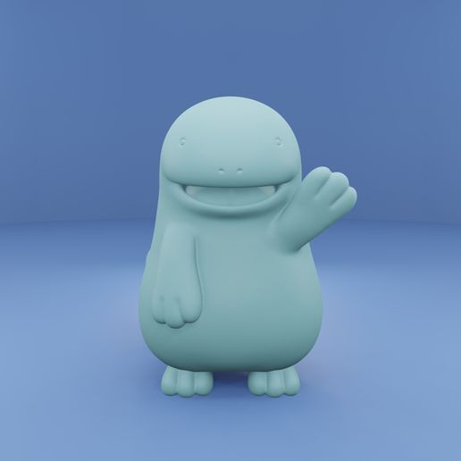 🐉 Pokemon nº 195 Quagsire・Archivo STL para Impresión 3D・Cults