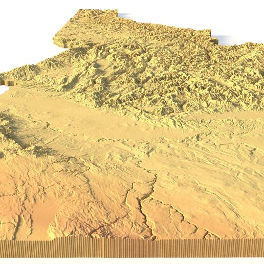 Archivo 3D Idaho Topographic Map – 3D Model for 3D Printing & CNC ...