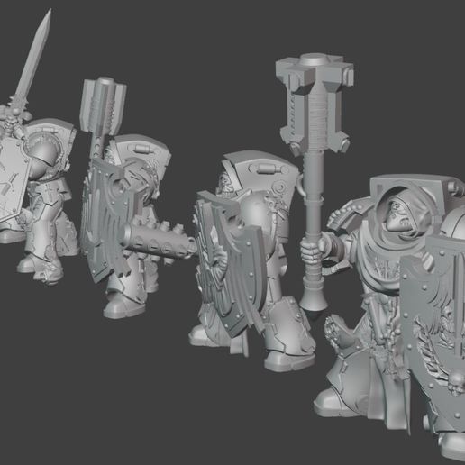 🪶 Mortis Wing Knights Dark angels・ STL File for 3D printing・Cults