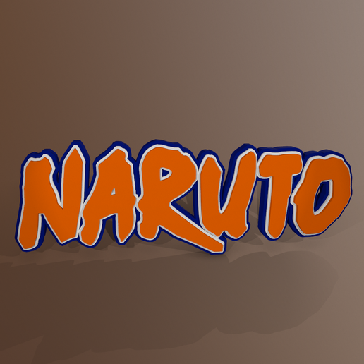 🥷 NARUTO logo・ STL File for 3D printing・Cults