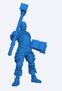 STL file Human Male Cleric War Cleric and Caster Cleric ♂️ ・3D printing ...
