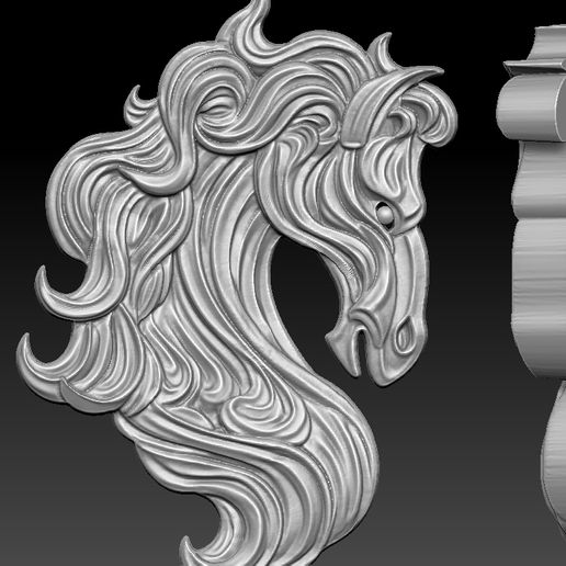 🐎 Horse CNC Relief Model・ STL File for 3D printing・Cults